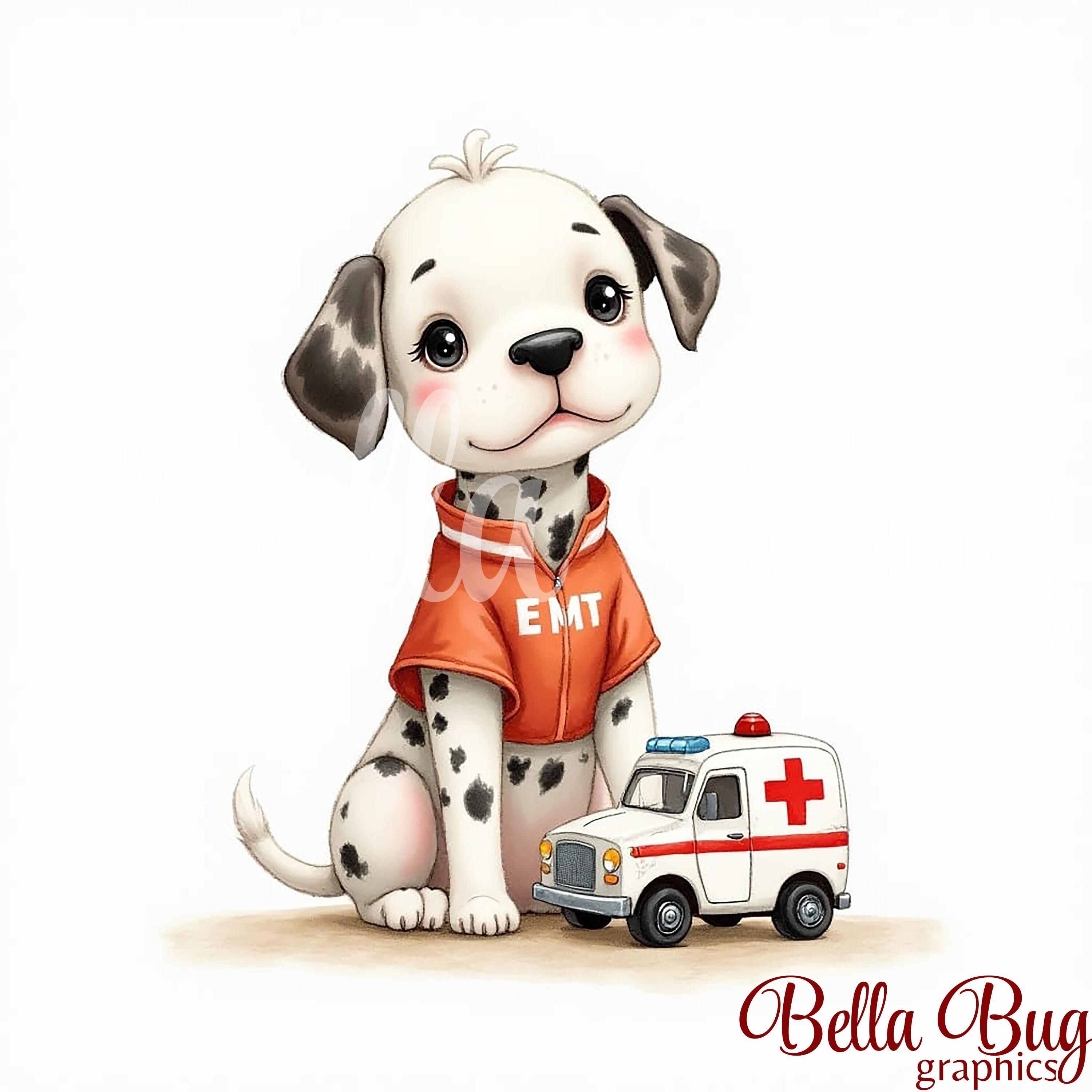 First Responders - EMT Clipart Pack | 20 Adorable Emergency Worker JPG ...