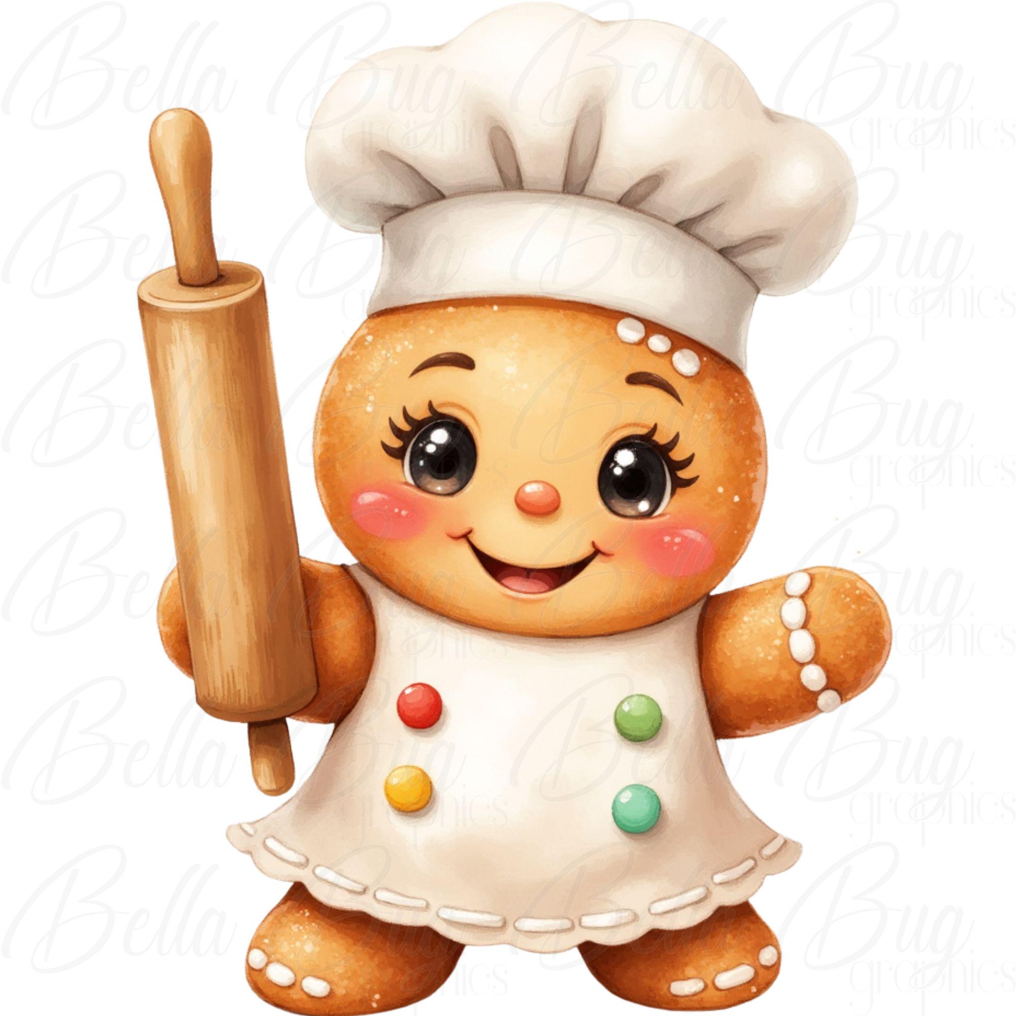 Gingerbread Clipart Bundle | 23 PNG Transparent Background | Cute ...