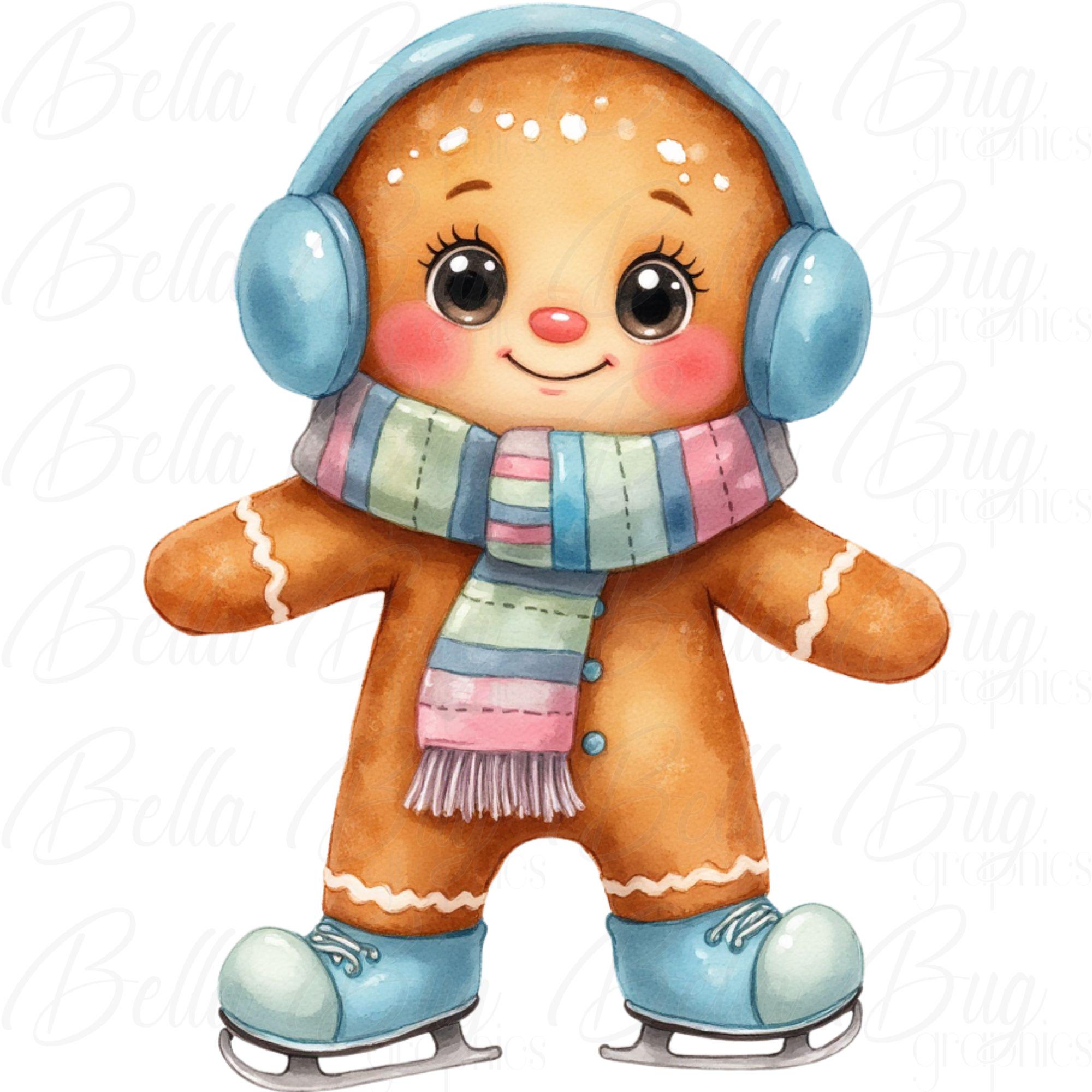 Gingerbread Clipart Bundle | 23 PNG Transparent Background | Cute ...