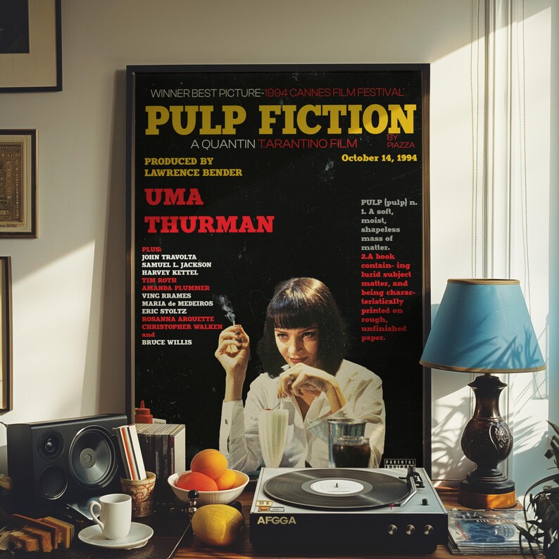 Pulp Fiction Poster - Etsy