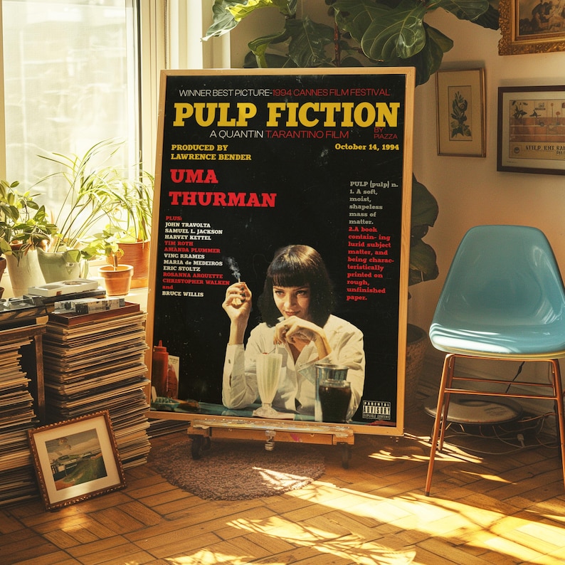 Pulp Fiction Poster - Etsy
