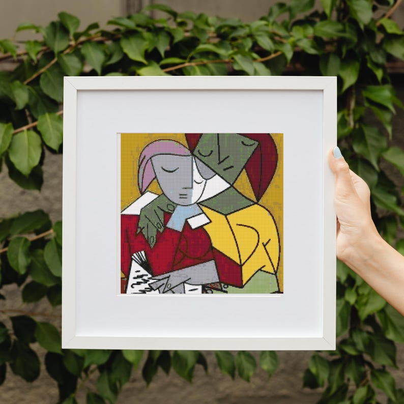 Pablo Picasso Two Girls Reading Masterpiece Cross-stitch Pattern PDF ...