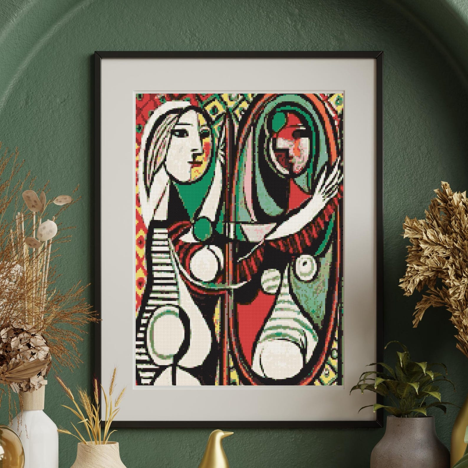 Pablo Picasso Girl Before a Mirror Masterpiece Cross-stitch Pattern PDF ...