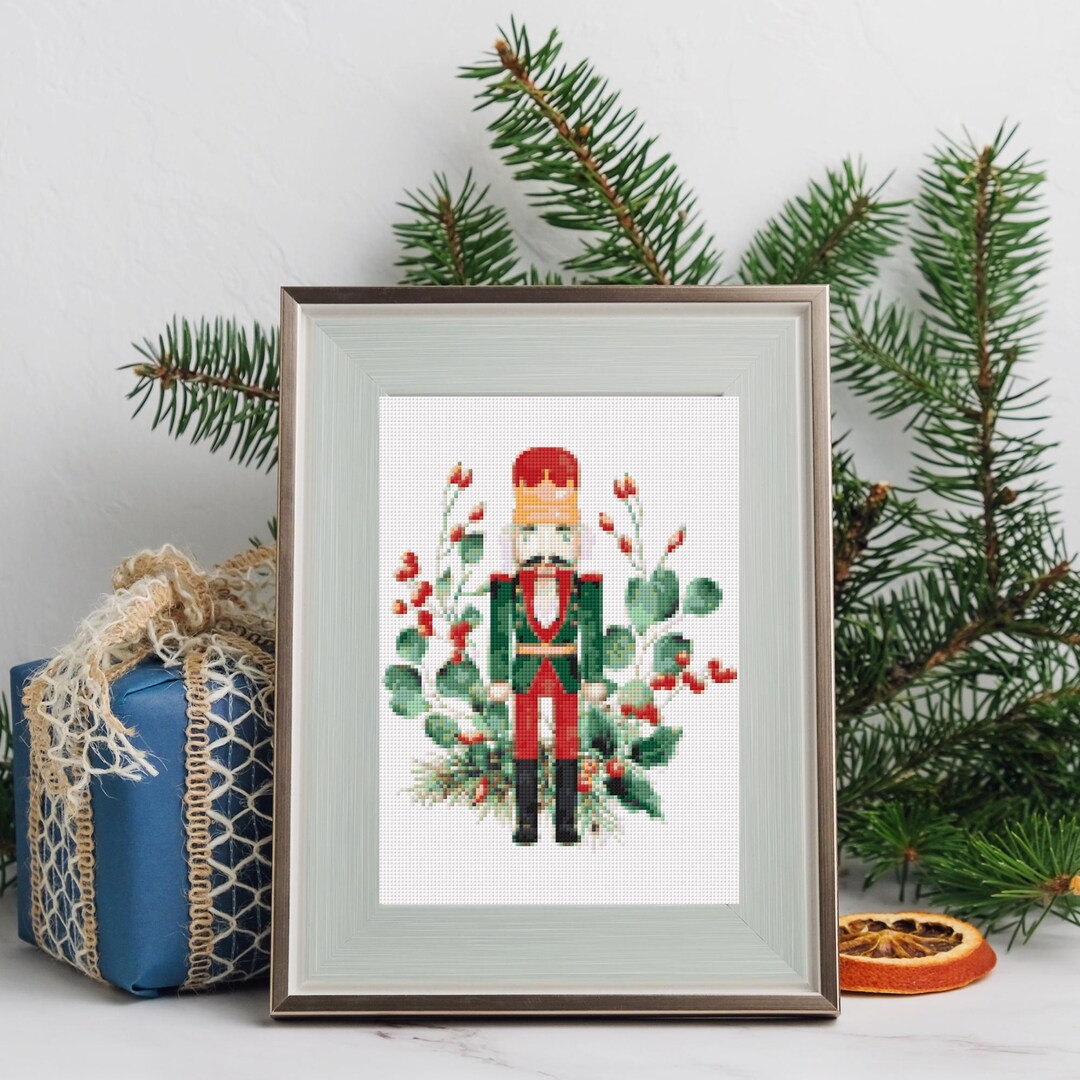 Christmas Knight Cracker Cross Stitch Pattern PDF Festive Holiday Decor ...