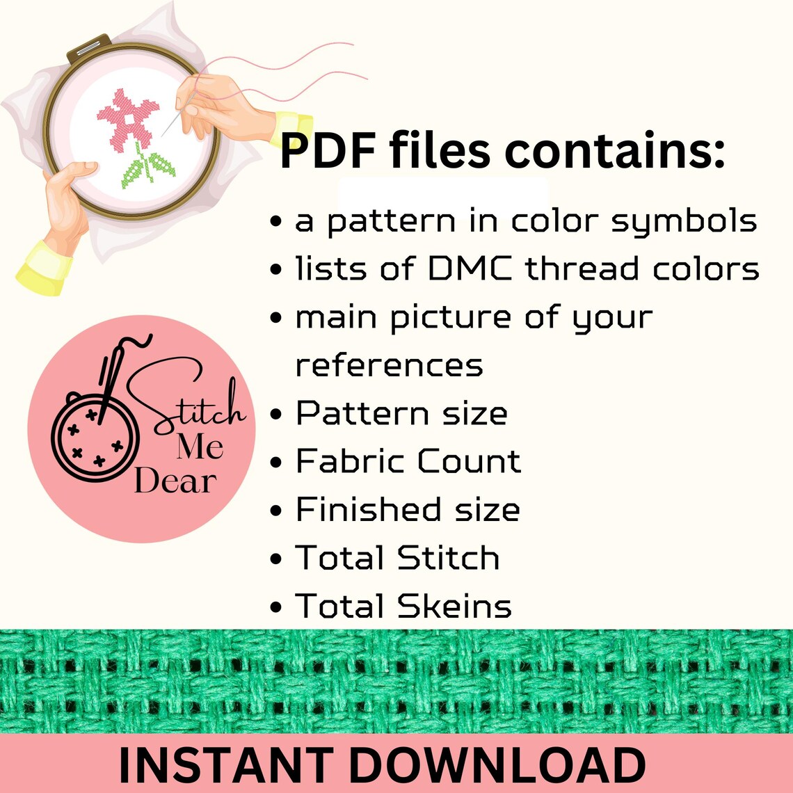 Mini Boho Sun Cross Stitch Pattern PDF Sunset Cross Stitch Abstract ...