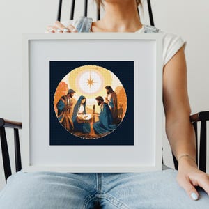 Nativity Cross Stitch Pattern PDF | DIY Christmas Decoration ...