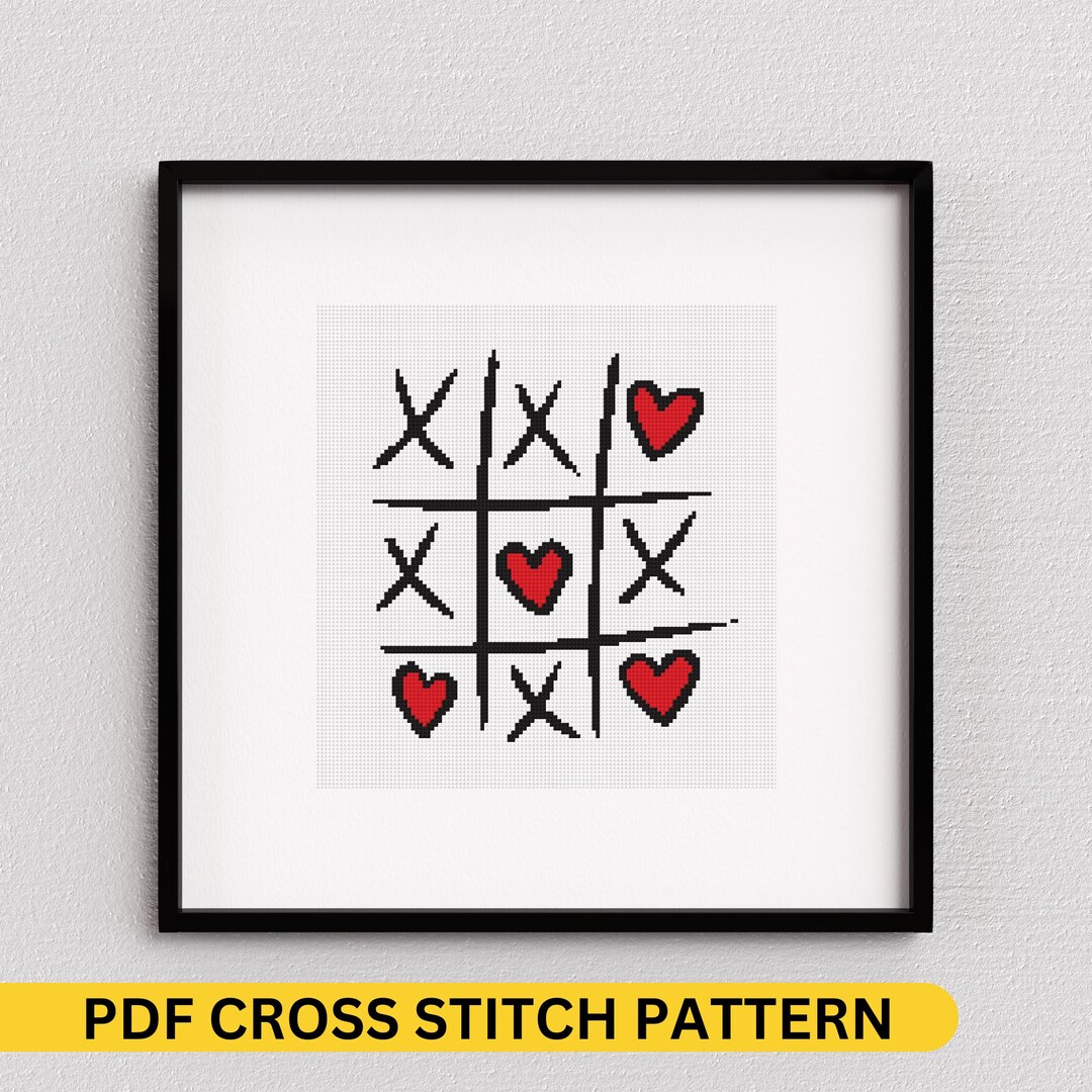 XOXO Cross Stitch Pattern PDF File | Instant Download | Easy Beginner ...