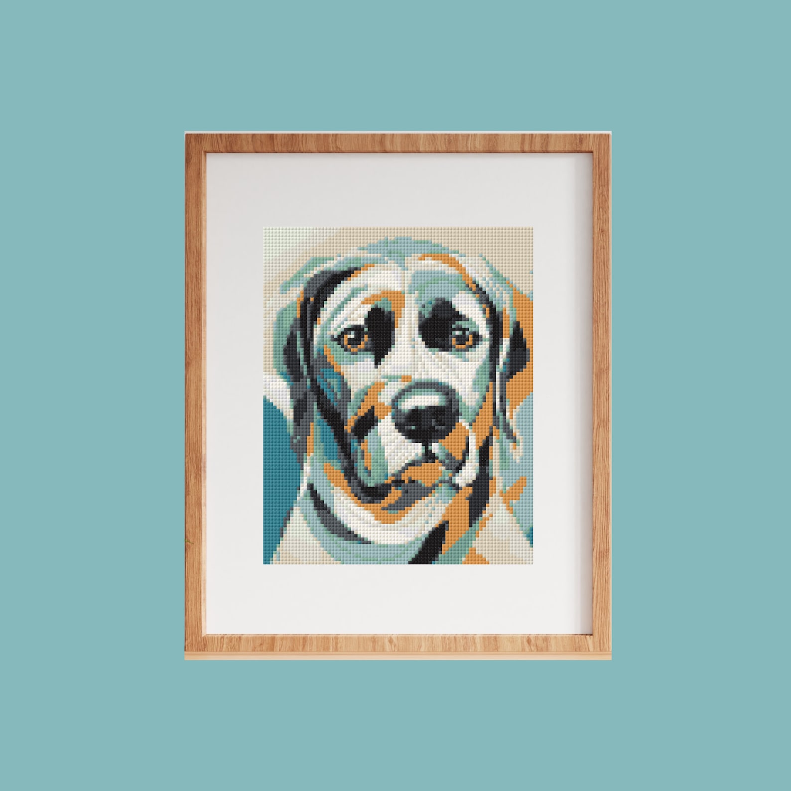 6 Mini Abstract Dog Cross Stitch Pattern PDF Unique DIY Home Decor ...