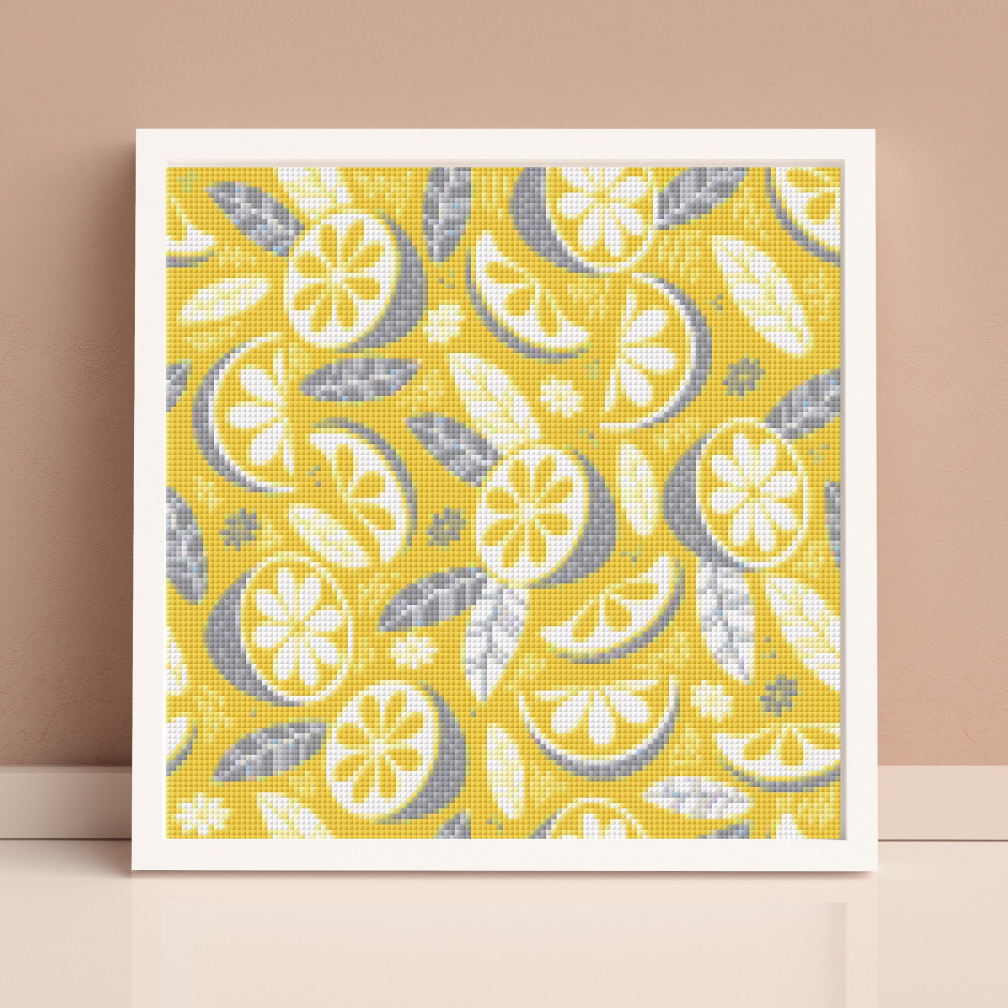 Lime Cross Stitch Pattern Modern Bstract, Plant X-stitch Lime Cross Stitch Pattern Modern Bstract, Plant X-stitch