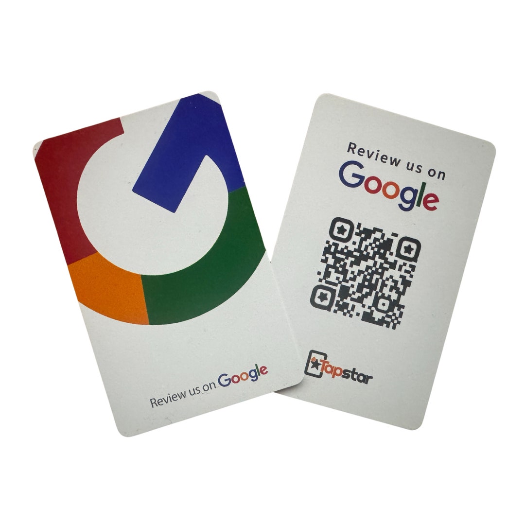 Custom NFC Google Review Cards - Etsy Canada