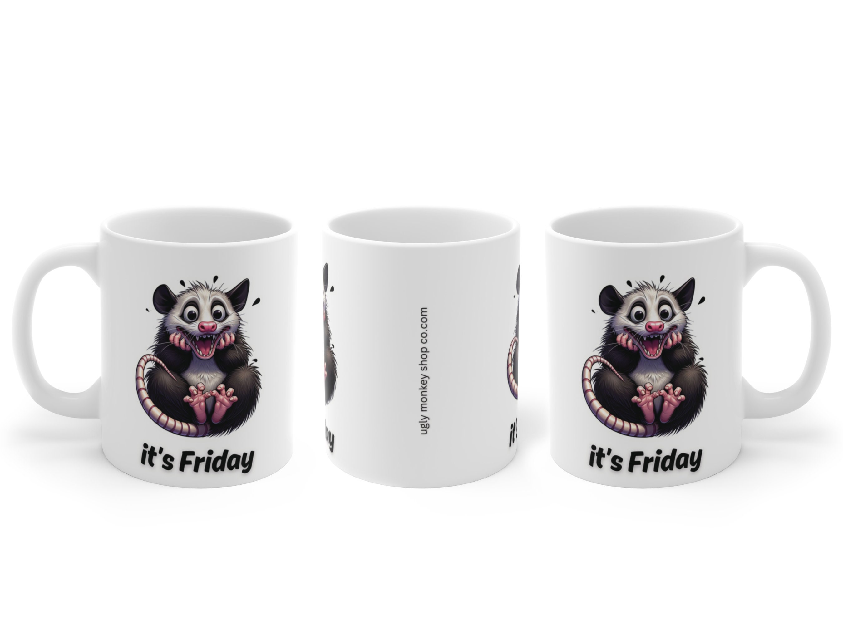 It's Friday Opossum Mug ,cute Opossum, Possum, Animal Mug, Opossum ...