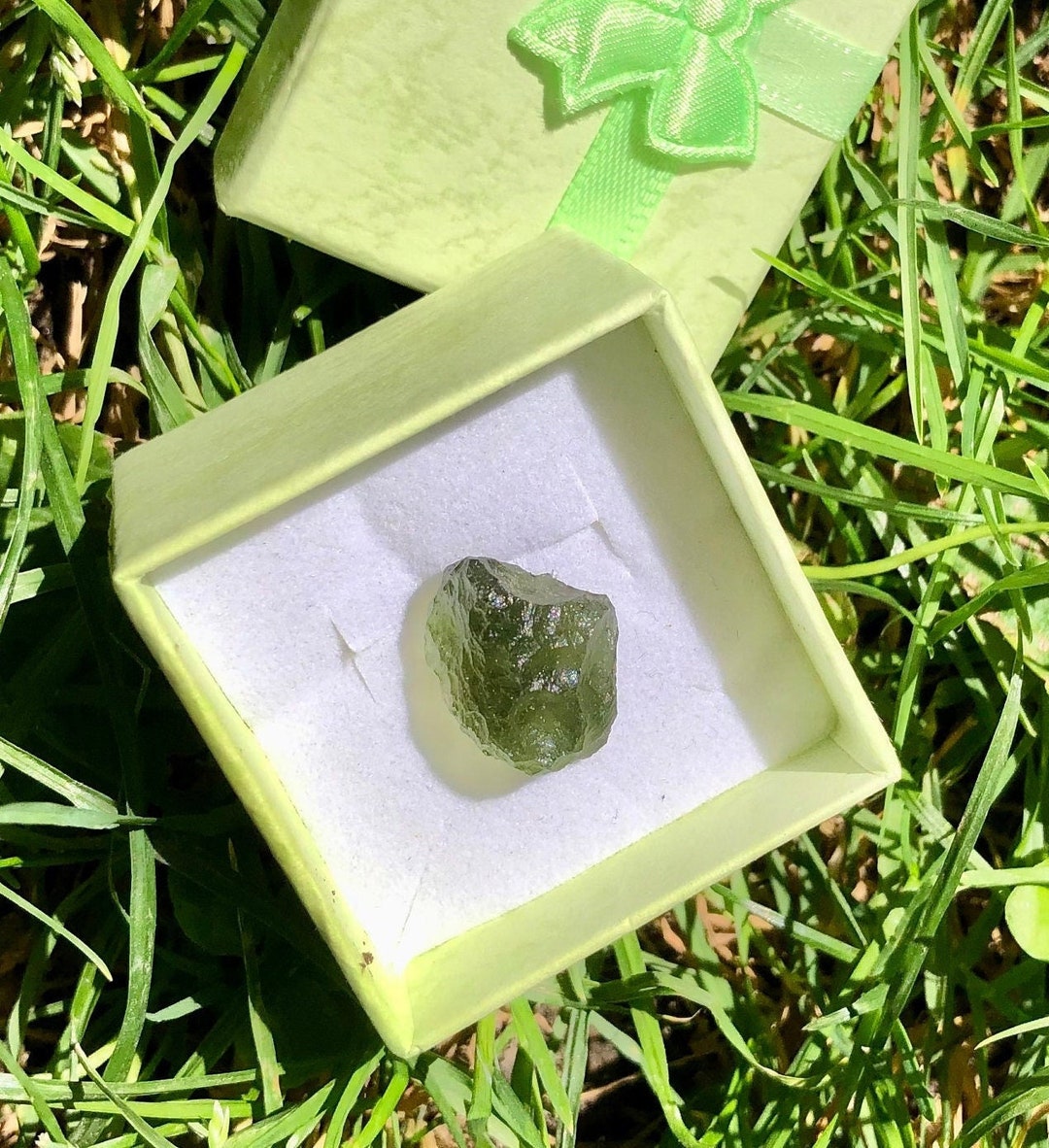 Moldavite Talisman From Chlum Nesmen, Raw Moldavite Ball, High Power ...