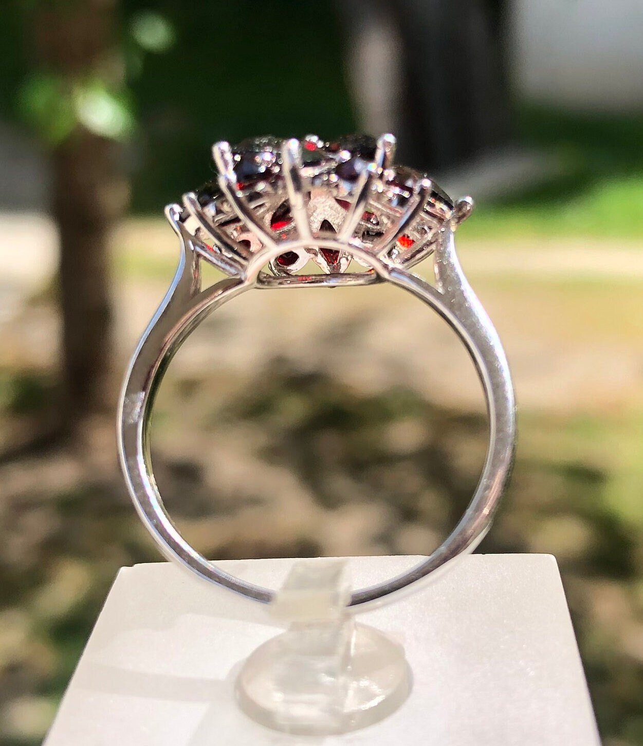 Pyrope Garnet Ring in 925 Sterling Silver Red Garnet Rings for Women - Etsy