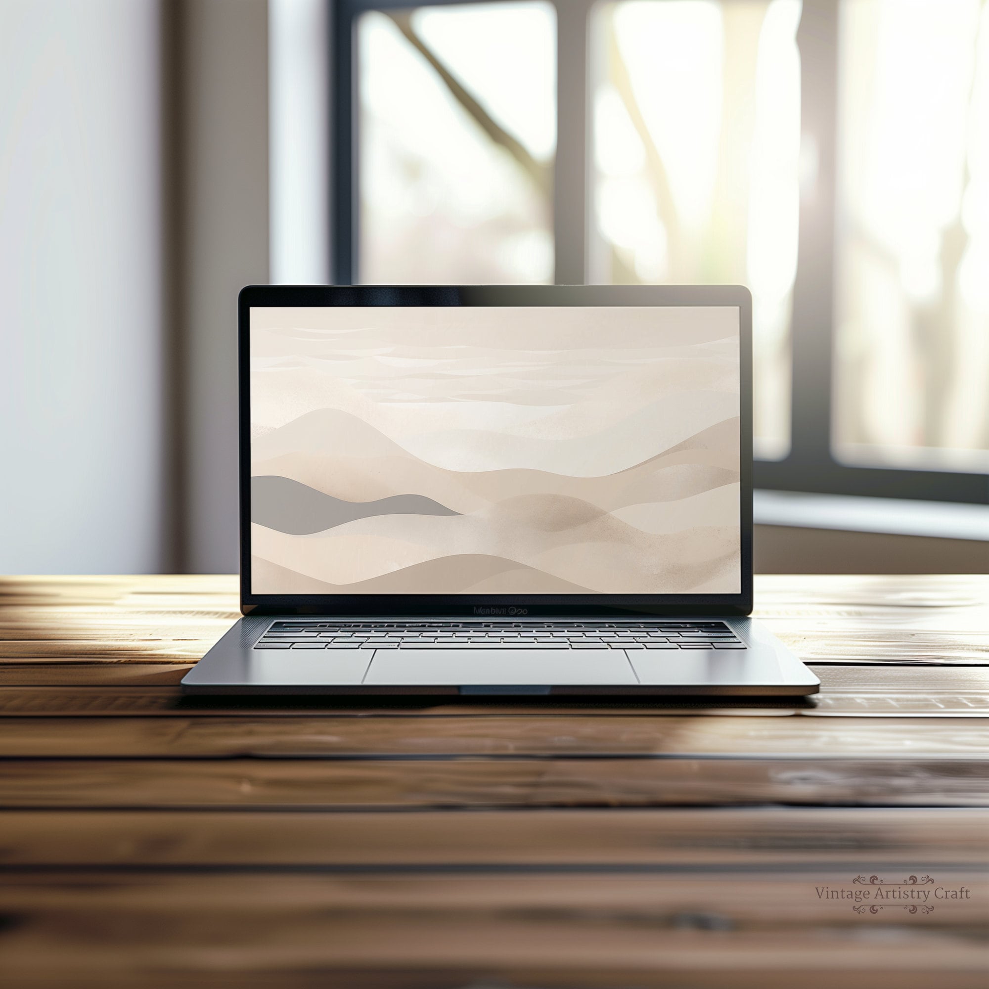 Neutral Texture Beige Aesthetic Desktop Wallpaper 4K PC Mac Laptop ...