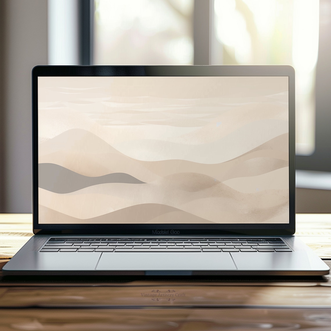 Neutral Texture Beige Aesthetic Desktop Wallpaper 4K PC Mac Laptop ...