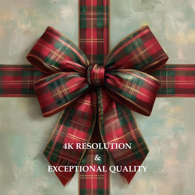 Samsung Frame TV Ralph Lauren Style Christmas Holiday Ribbon Bow Art ...