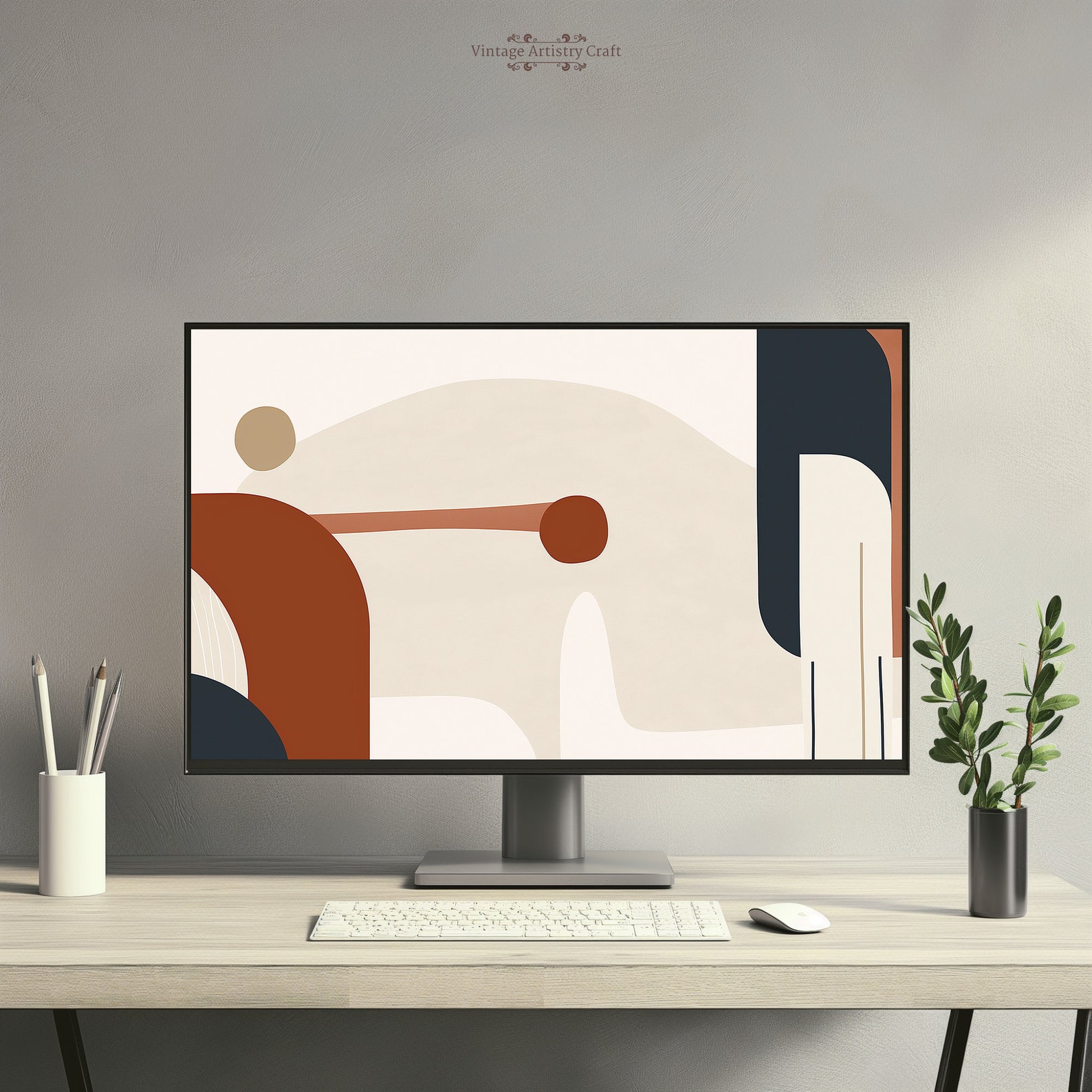 4K Minimalist Boho Desktop Wallpaper Abstract Computer PC MacBook ...