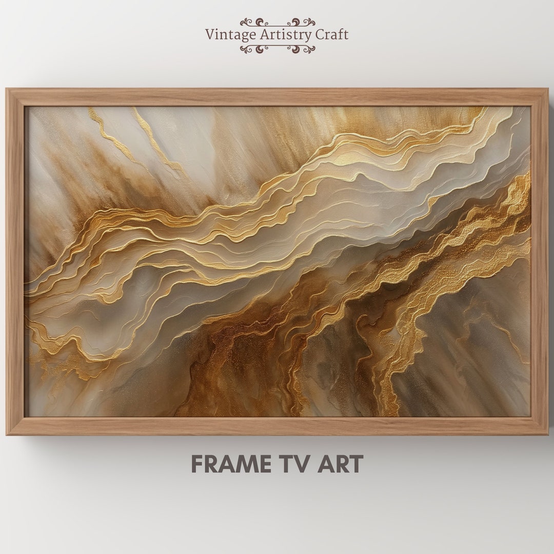 Texture Frame TV Art Samsung Frame Tv Modern Abstract Oil Painting ...
