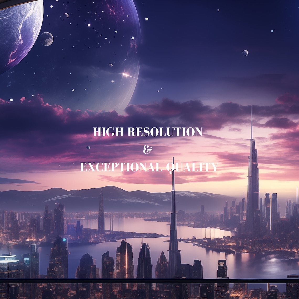 Aesthetic Futuristic Sci-fi Desktop Wallpaper Future City 4K PC MacBook ...