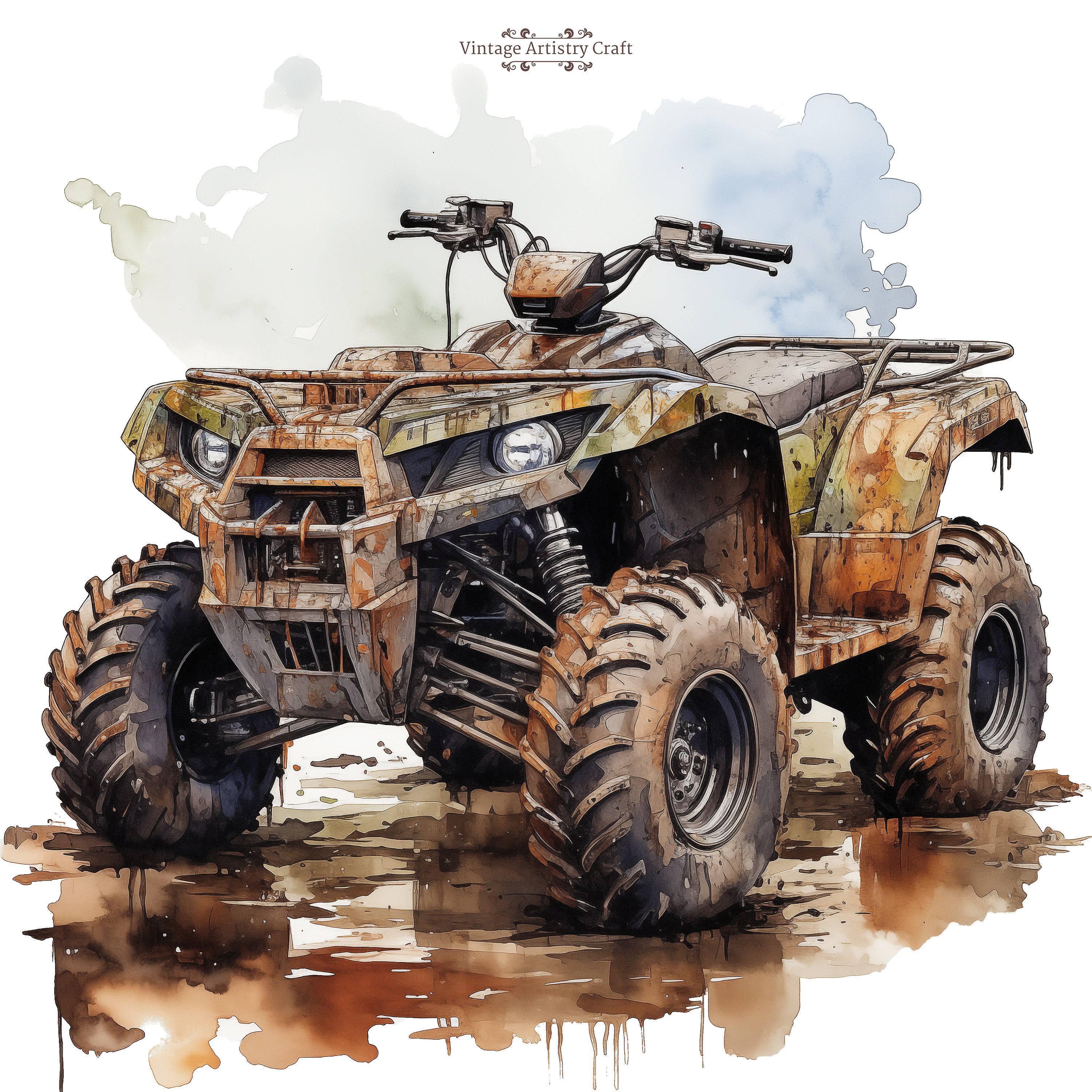 Camo Four Wheeler PNG, Offroad ATV Sublimation Design (digital Download ...