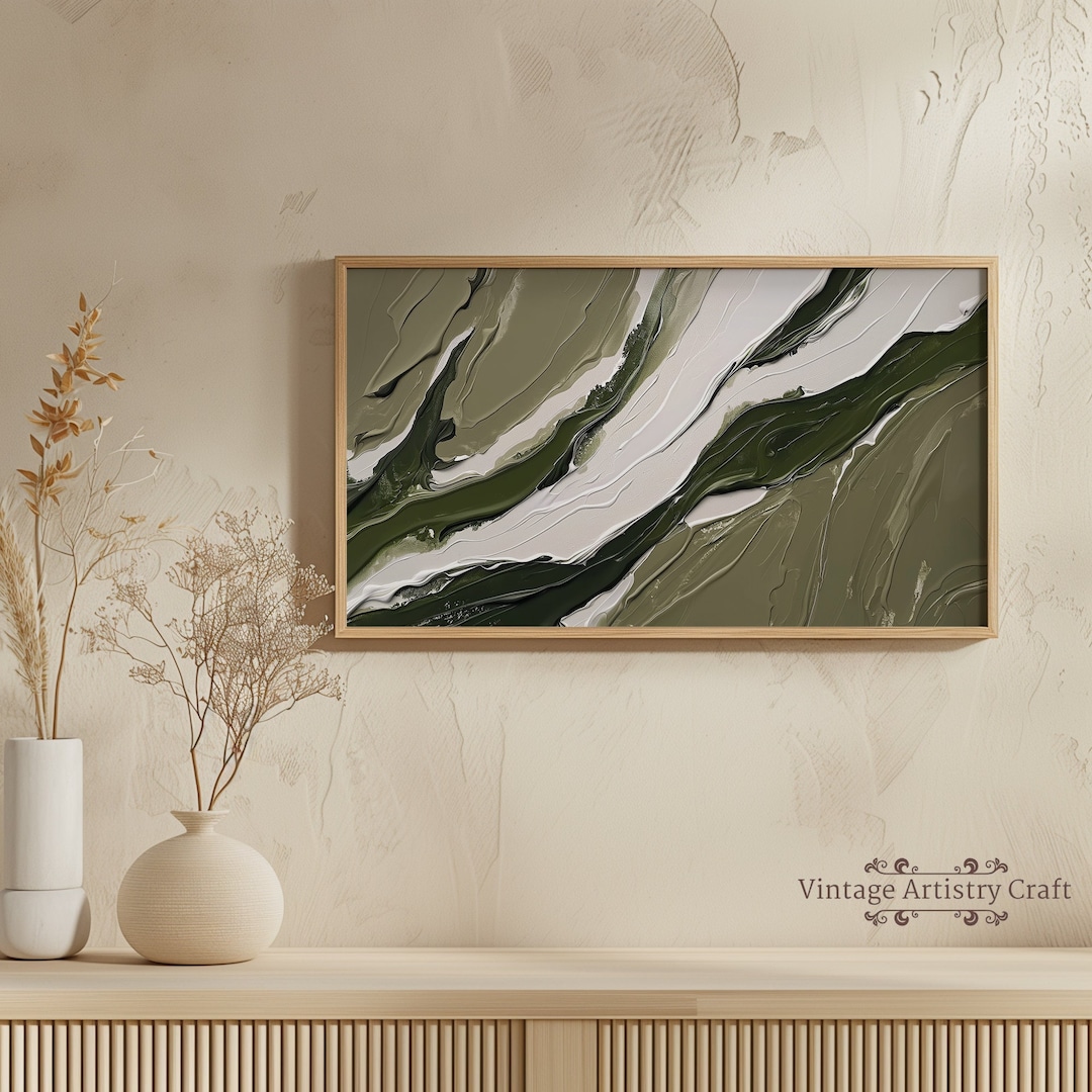 Texture Frame TV Art Samsung Frame Tv Modern Abstract Oil Painting ...