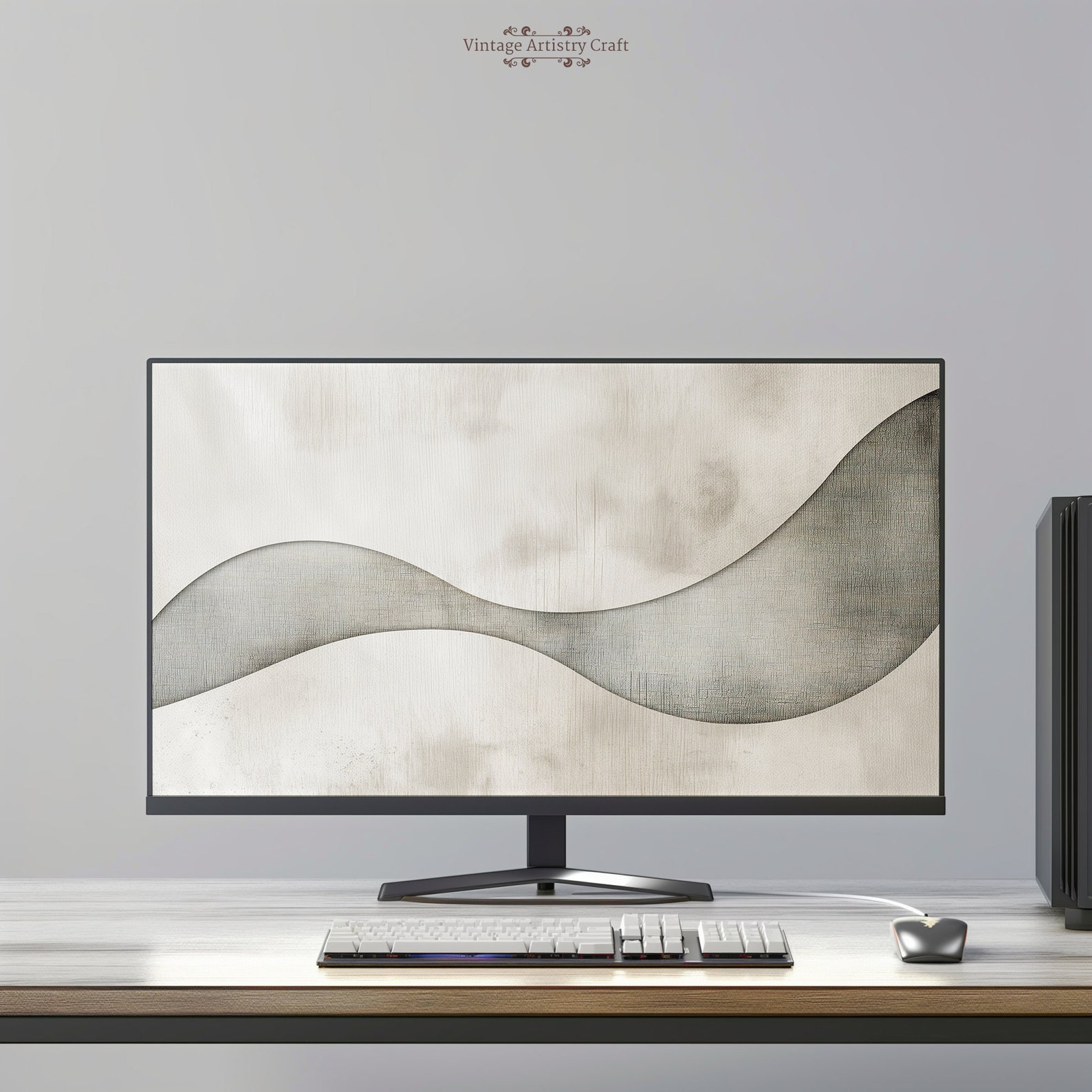 Neutral Texture Aesthetic Desktop Wallpaper 4K PC Mac Laptop Windows ...