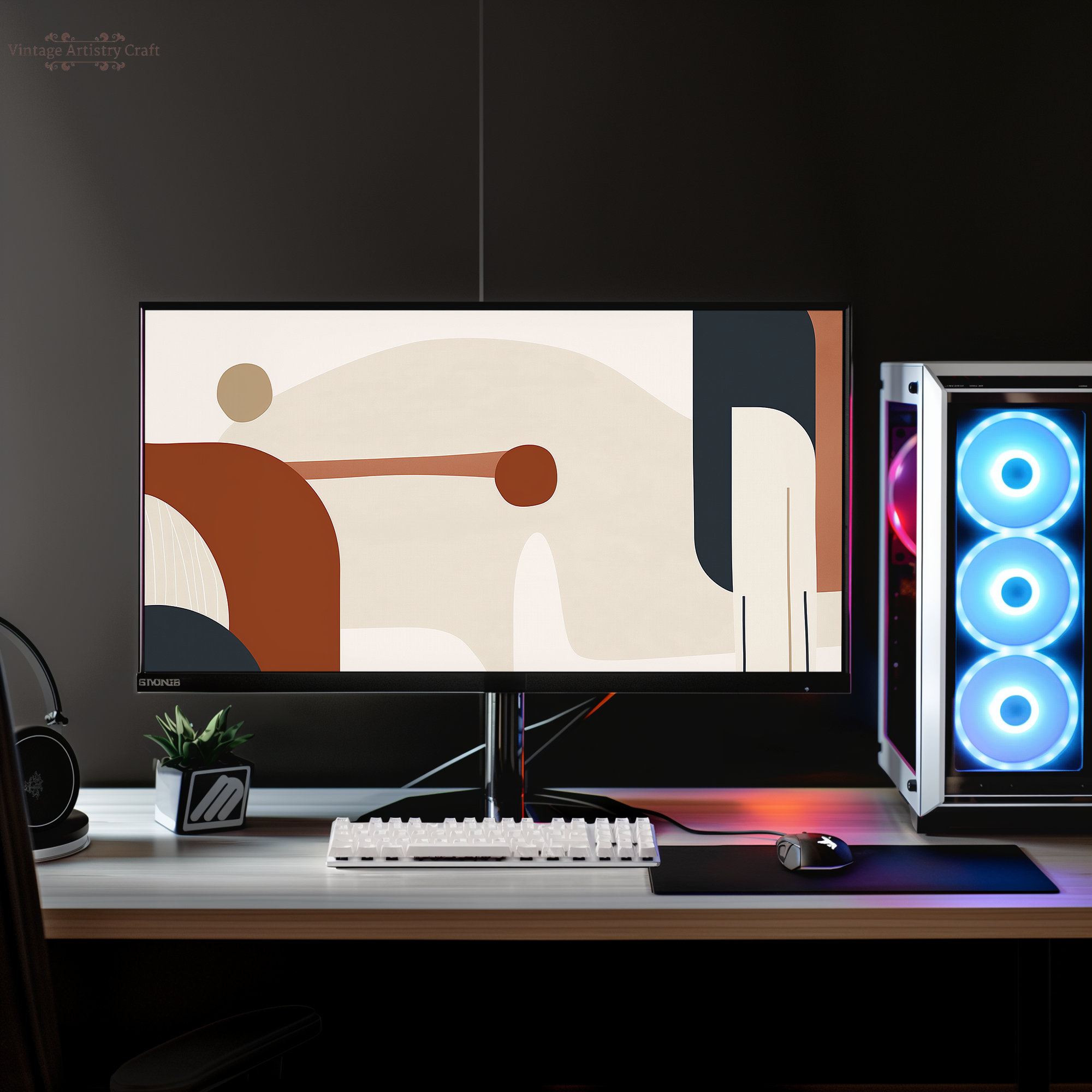 4K Minimalist Boho Desktop Wallpaper Abstract Computer PC MacBook ...