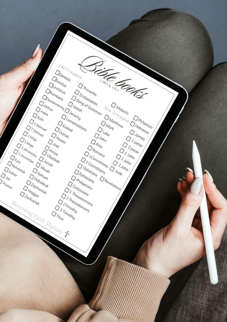 Printable Bible Books Checklist - Old & New Testament Reading Tracker ...