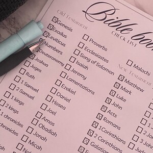Printable Bible Books Checklist - Old & New Testament Reading Tracker ...