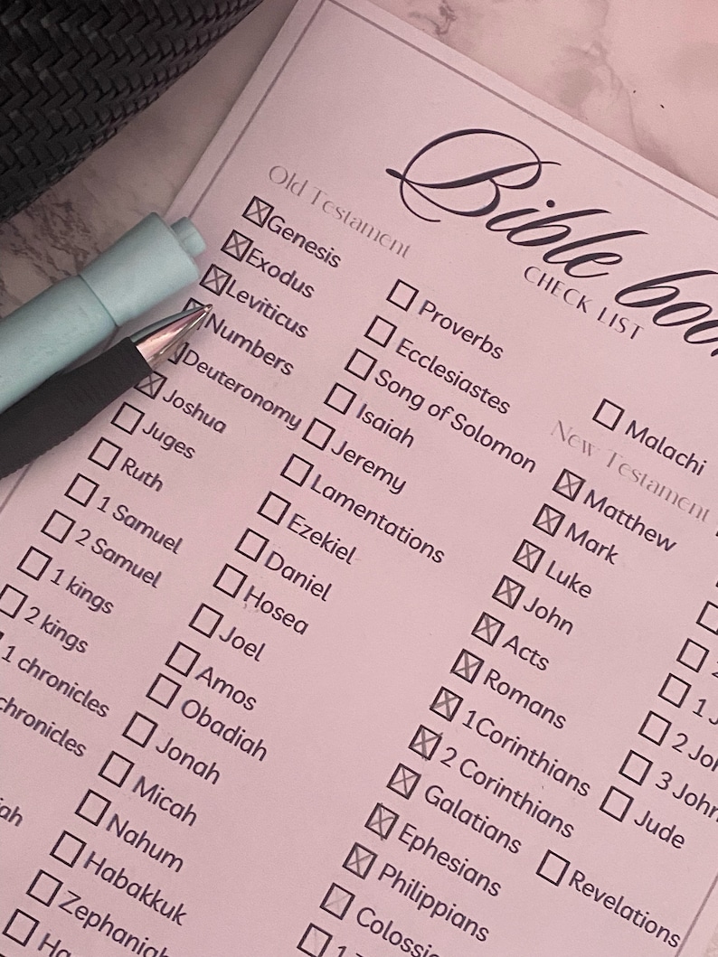 Printable Bible Books Checklist - Old & New Testament Reading Tracker ...