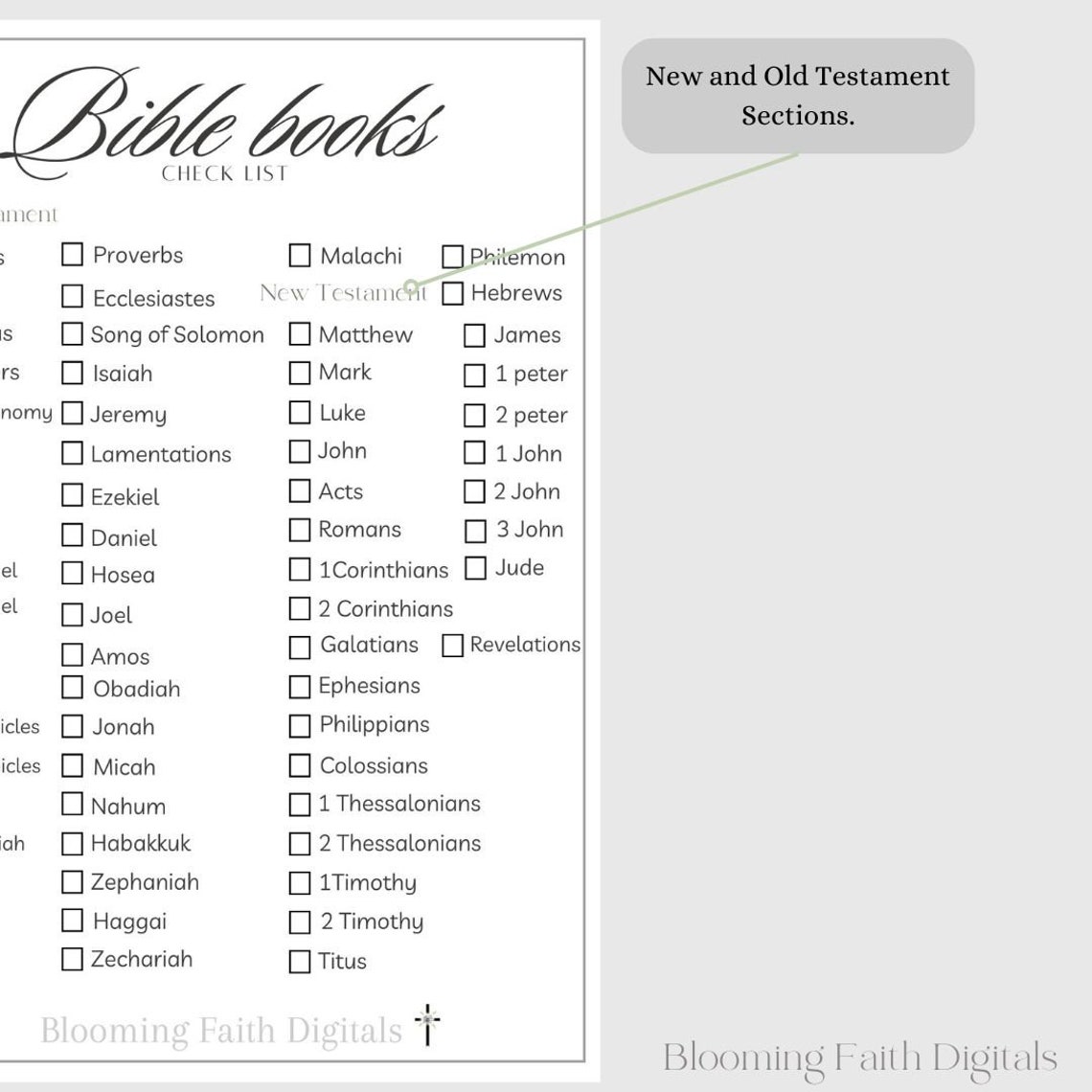 Printable Bible Books Checklist - Old & New Testament Reading Tracker ...