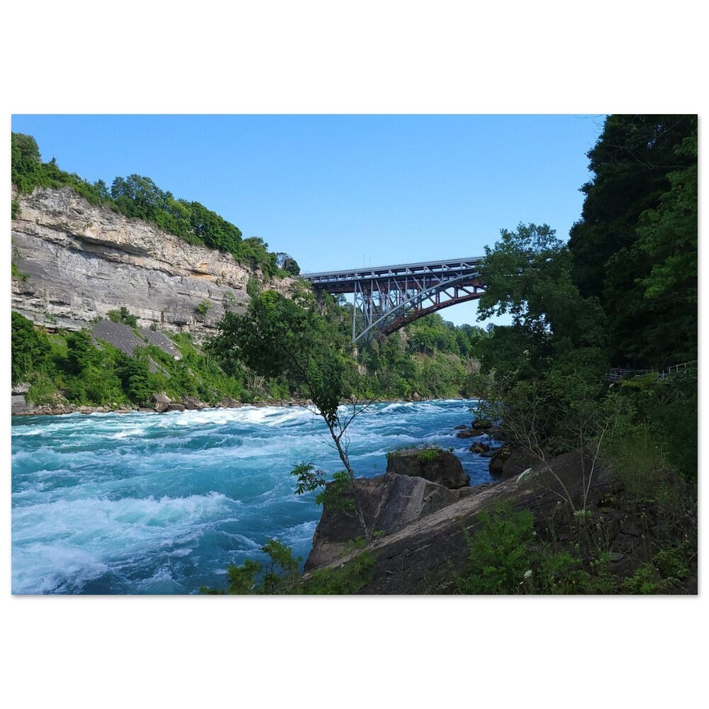 Niagara River With Train Trellis in Ontario Canada Aluminum Print - Etsy