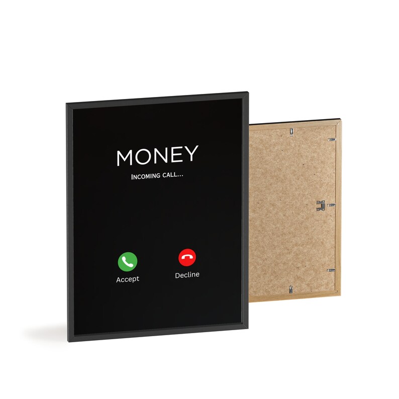 Money is Calling Wall Art - Etsy