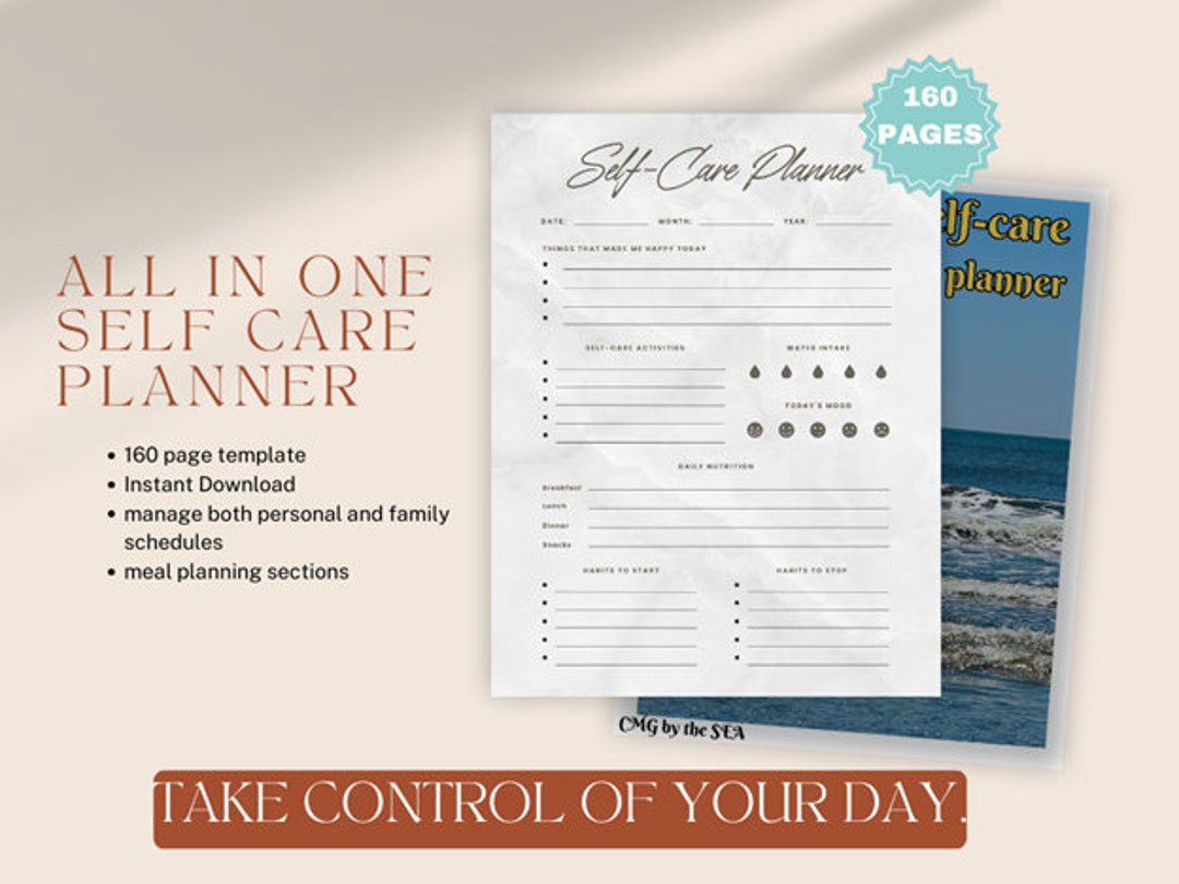 Self-care Planner, Digital Planner, Self Love Organizer, Mindfulness ...
