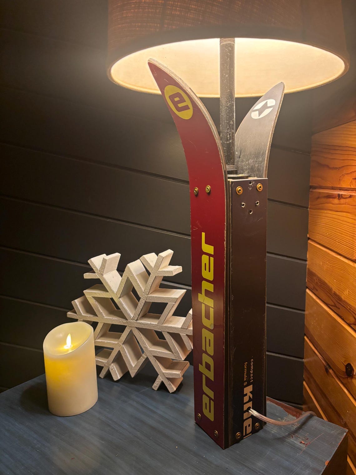 Ski Lodge Table Lamp - Etsy