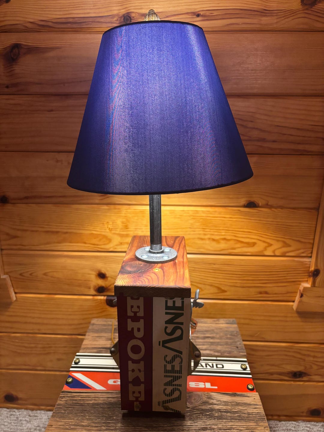 The Cabin Ski Table Lamp - Etsy