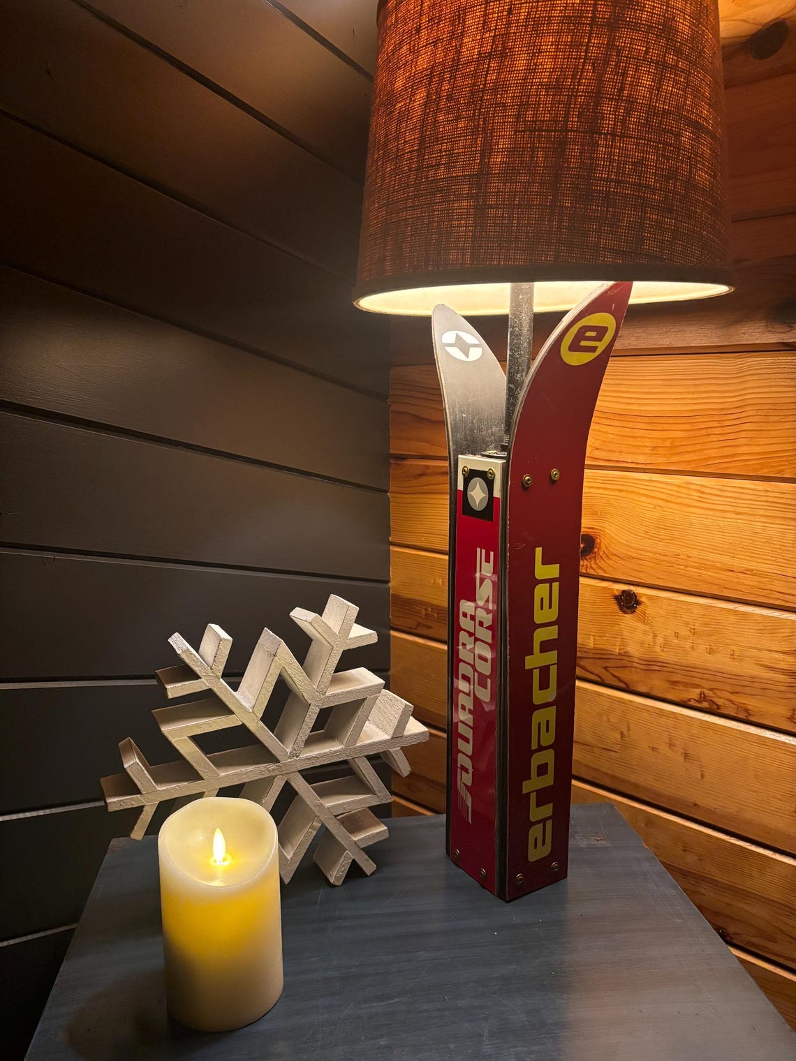 Ski Lodge Table Lamp - Etsy