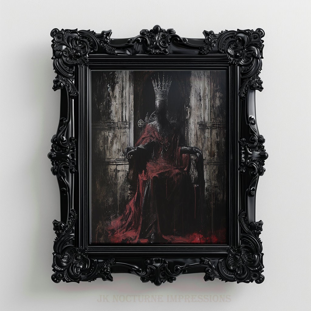 Ghost King Gothic Art, Print,poster, Dark Art, Dark King, Gothic Art ...