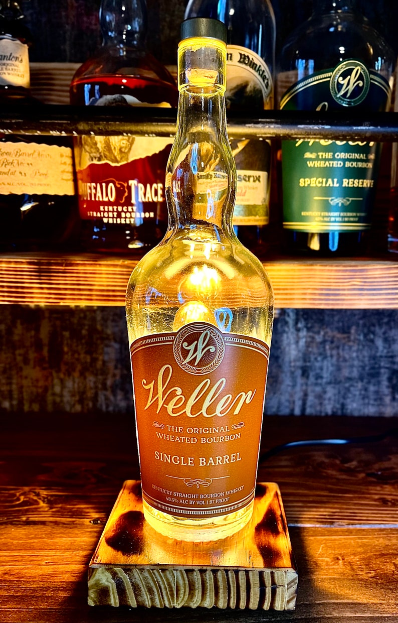 Weller Single Barrel Bourbon Bottle Lamp - Etsy
