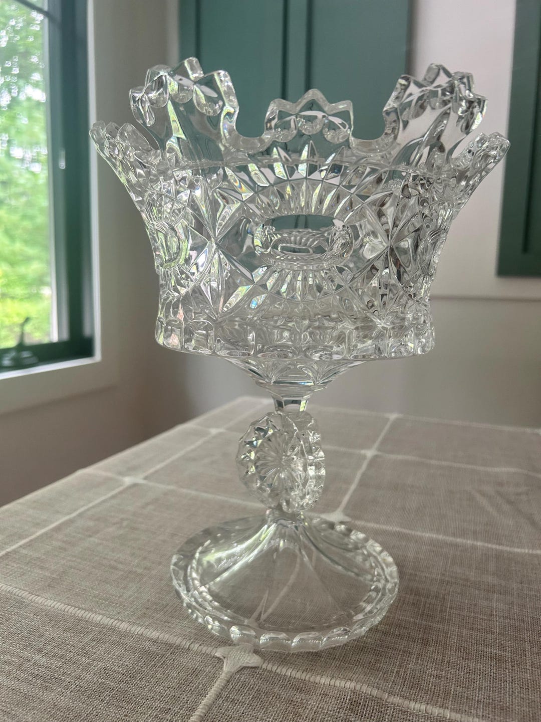 Incredibly Rare Vintage Shannon Crystal Design Ireland Crown Compote - Etsy