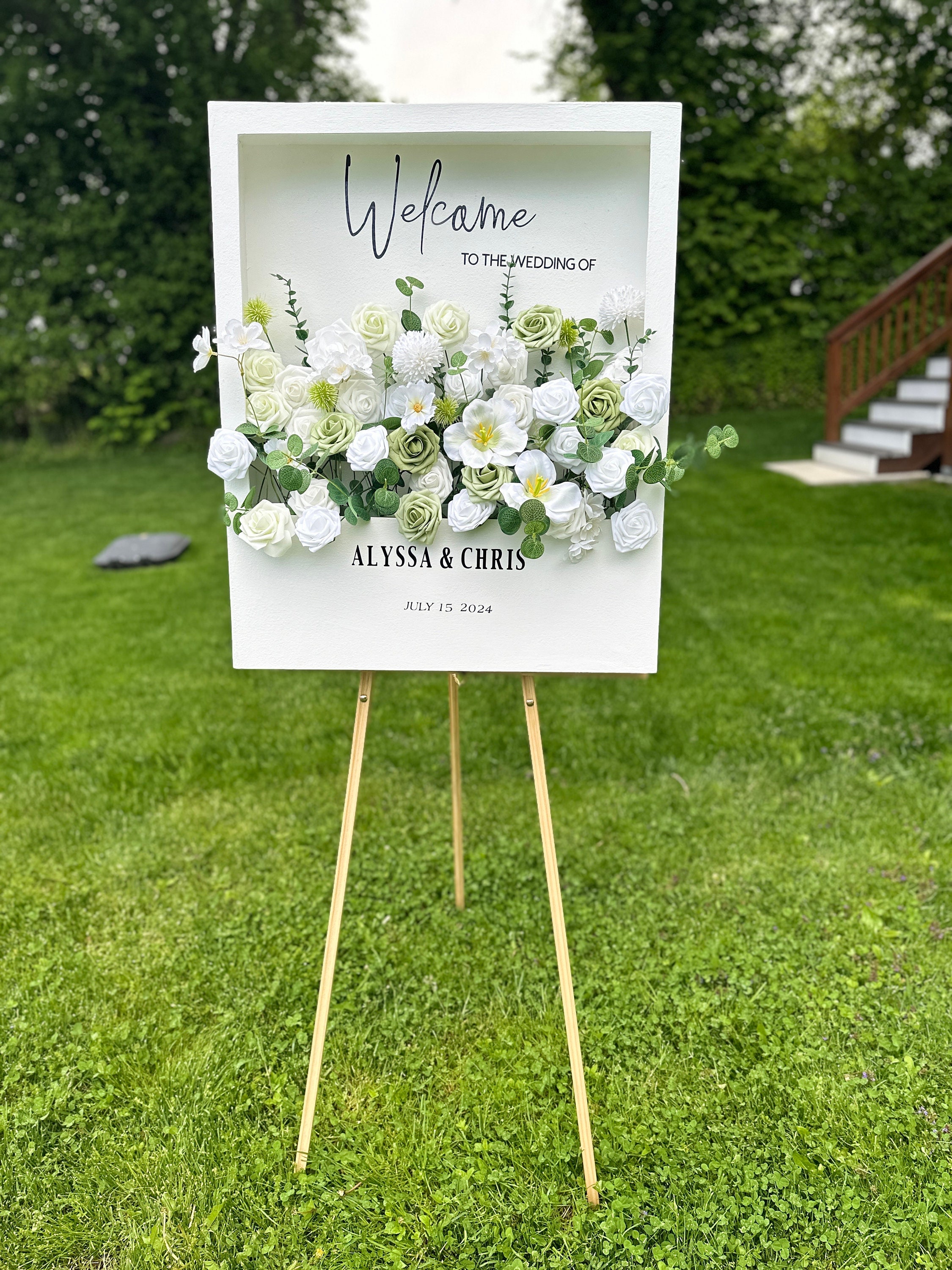 Welcome Sign - Flower Box Welcome Sign - Personalized Event Decor - Etsy