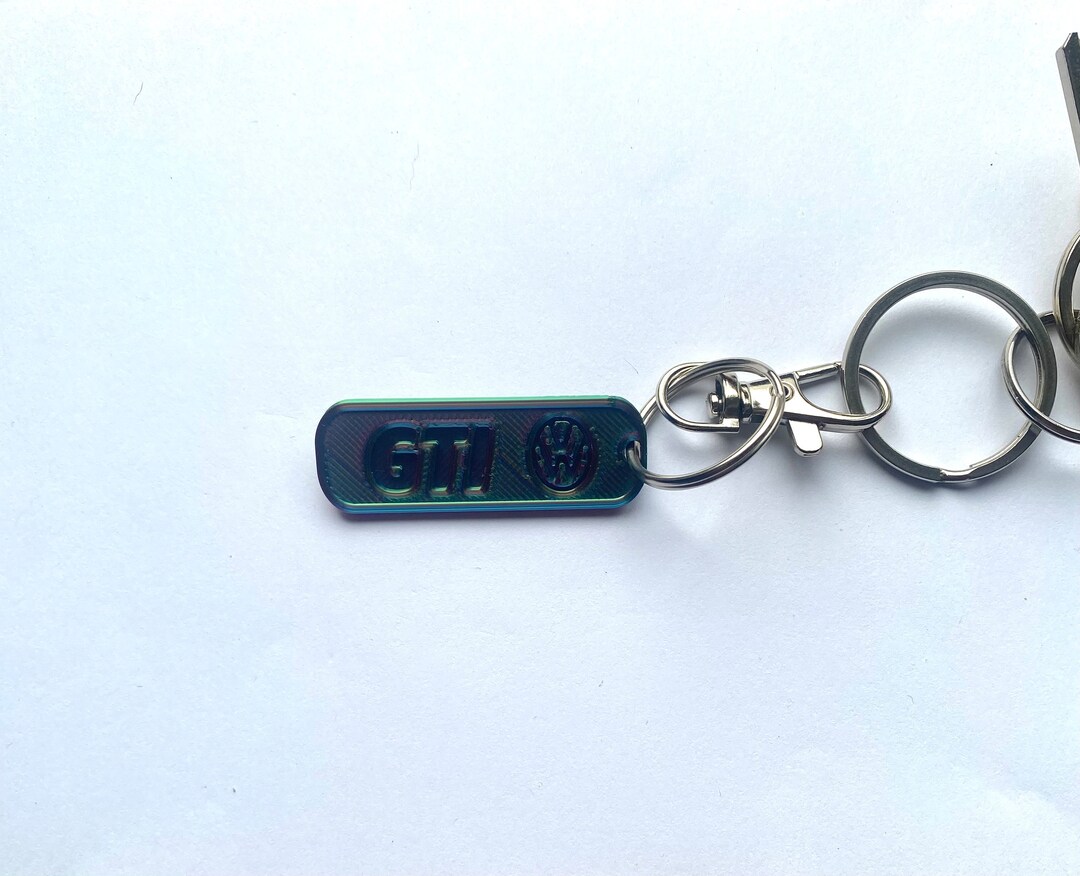 Volkswagen GTI Inspired 3D Printed Keychain Car Enthusiasts Accessory ...