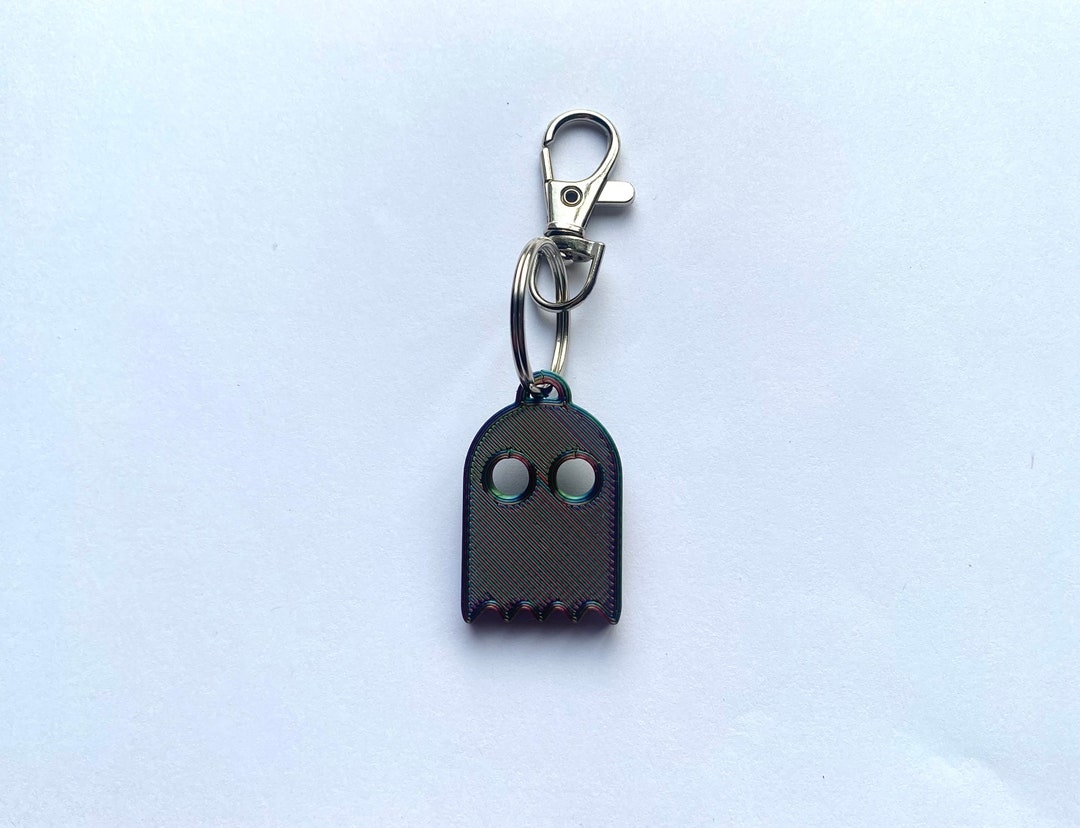 Pac-man Ghost 3D Printed Keyring Retro Gaming Inspired Keychain - Etsy