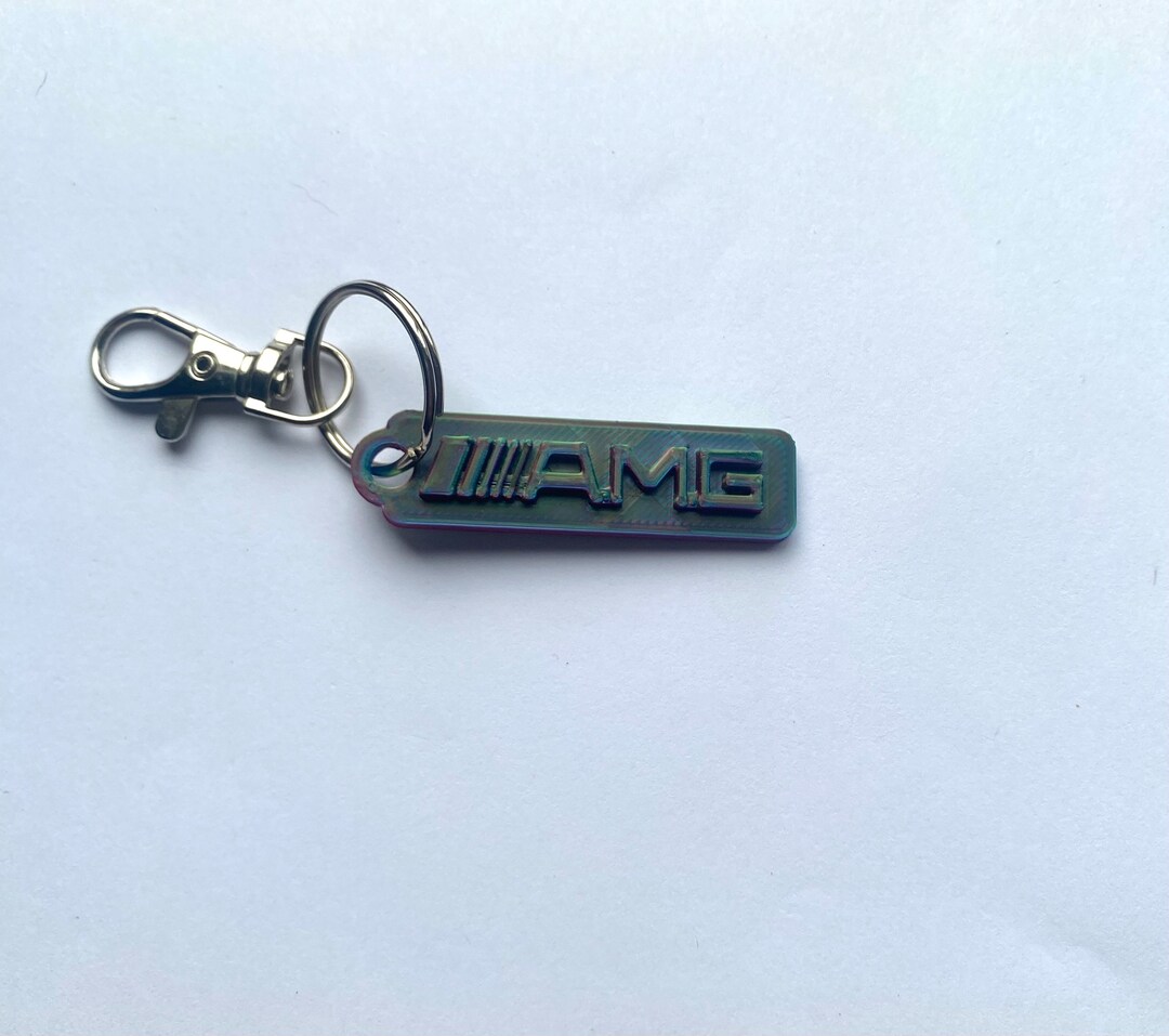 AMG Inspired Logo 3D Printed Keychain Sleek Mercedes-benz AMG Emblem ...