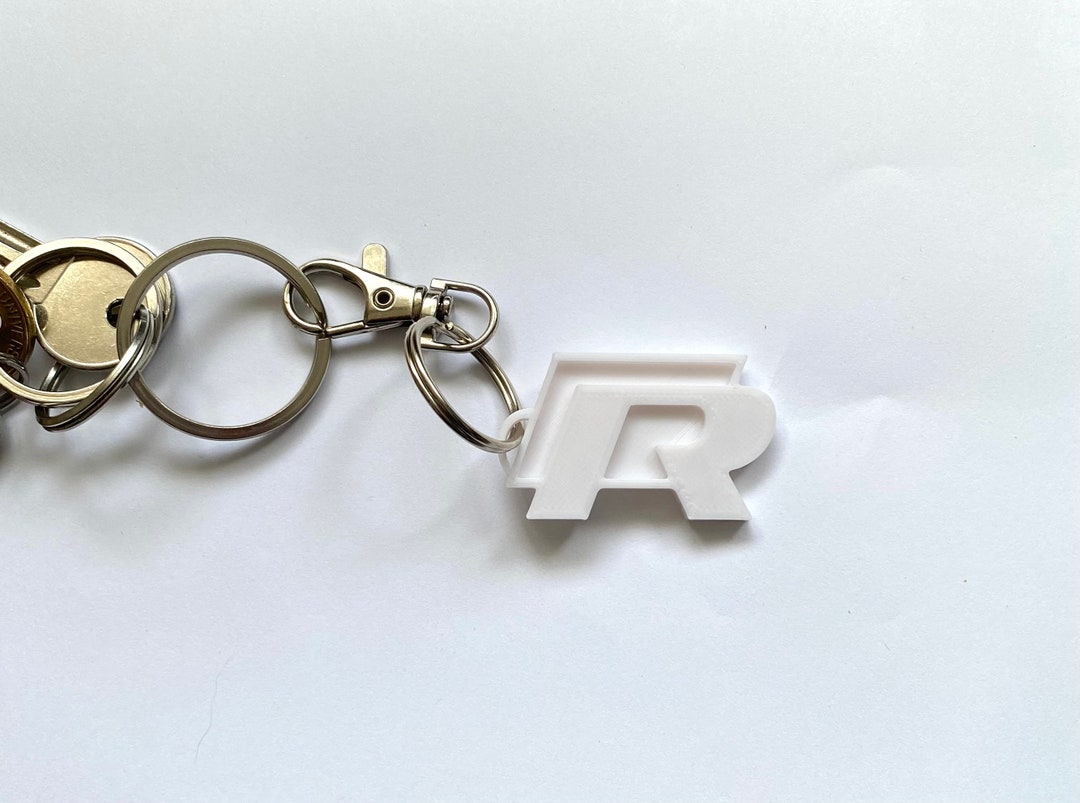 VW Golf R Logo Inspired 3D Printed Keychain Golf R Logo Keyring Car ...