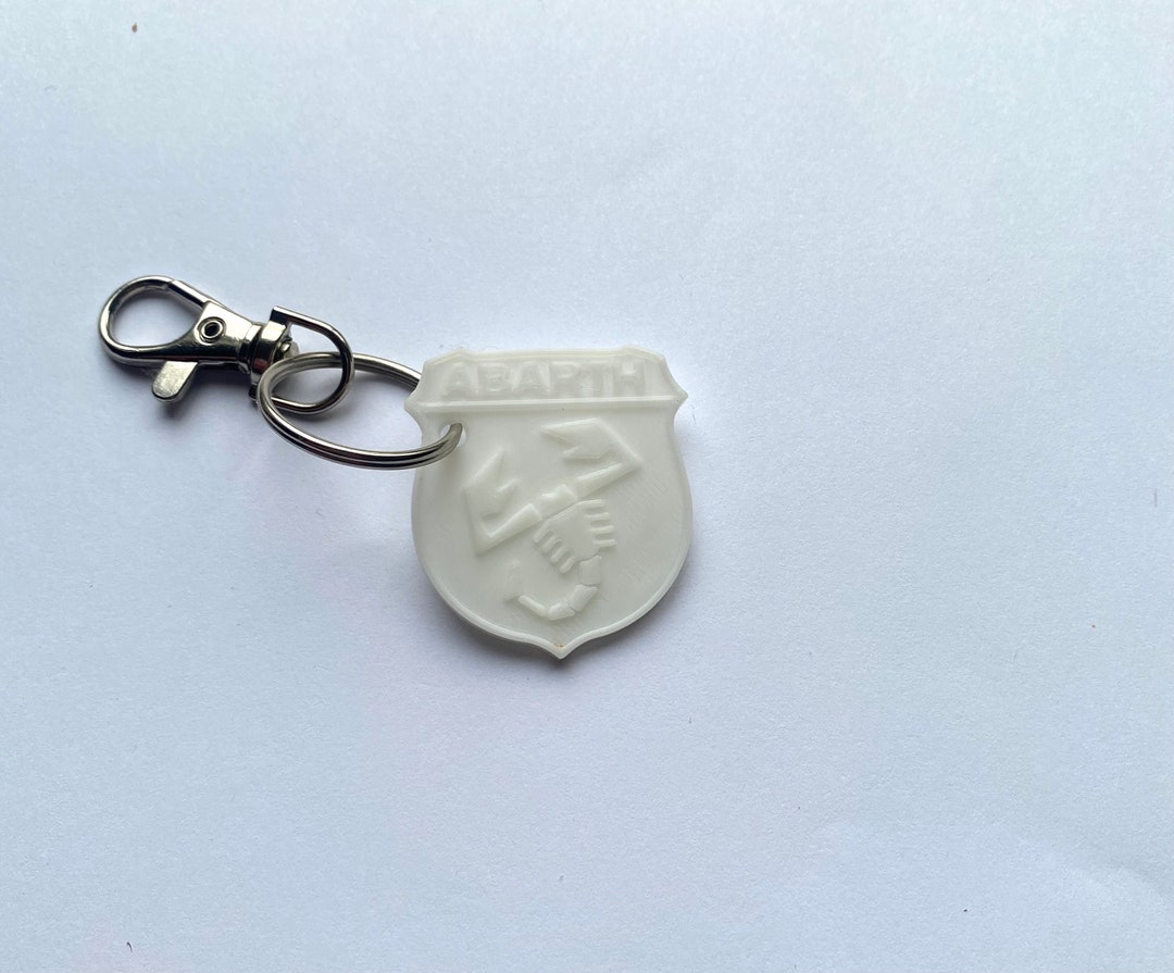 Abarth Logo Inspired 3D Printed Keyring Stylish Car Enthusiast ...