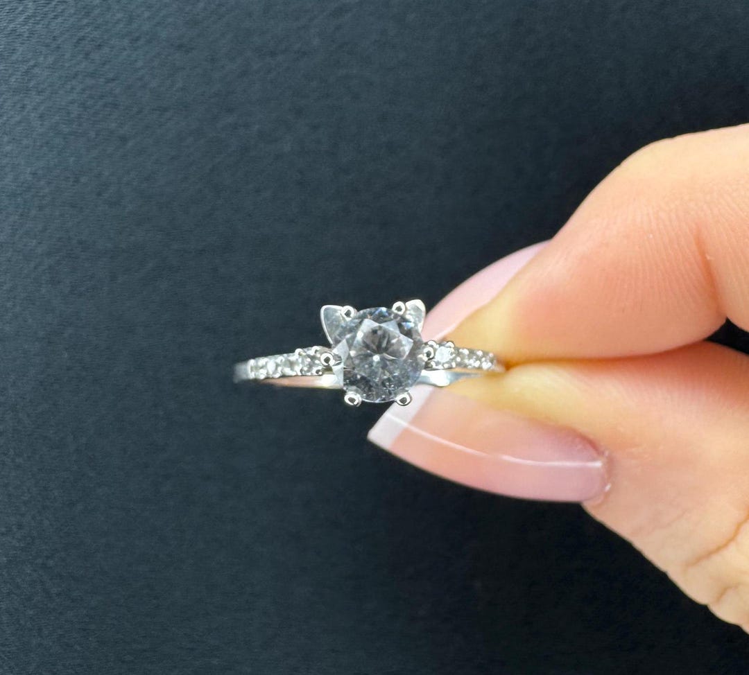 Custom Design Cat Morganite Stone Ring: Handcrafted, Round Cut, Gold or Silver Options ...