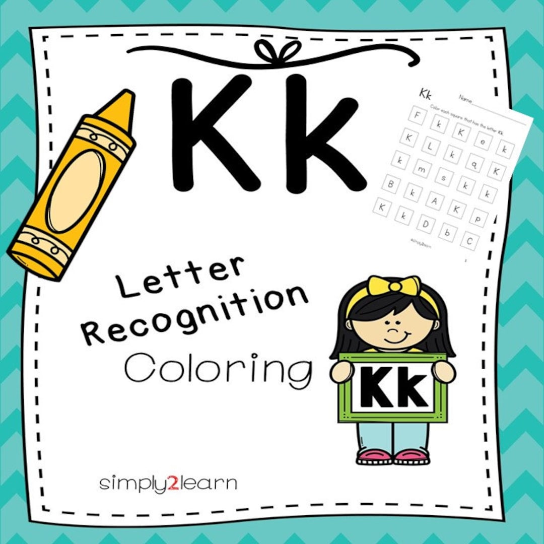 Letter Kk Recognition Coloring DIGITAL DOWNLOAD - Etsy