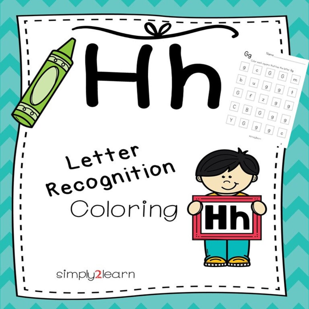 Letter Hh Recognition Coloring DIGITAL DOWNLOAD - Etsy