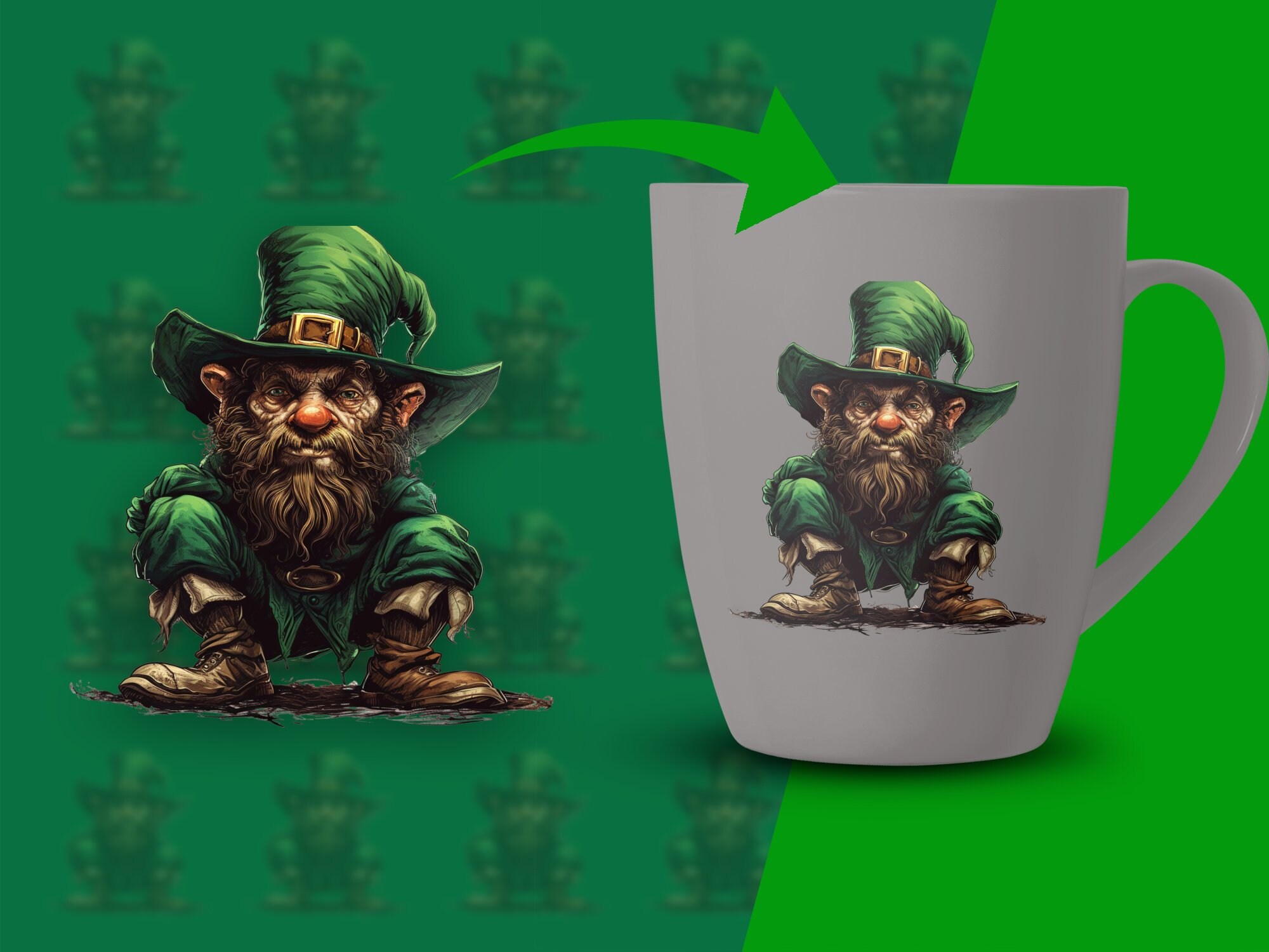 Leprechaun Illustration, St. Patrick's Day Digital Art, Fantasy ...